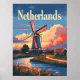 Dutch Windmill Netherlands Poster | Zazzle