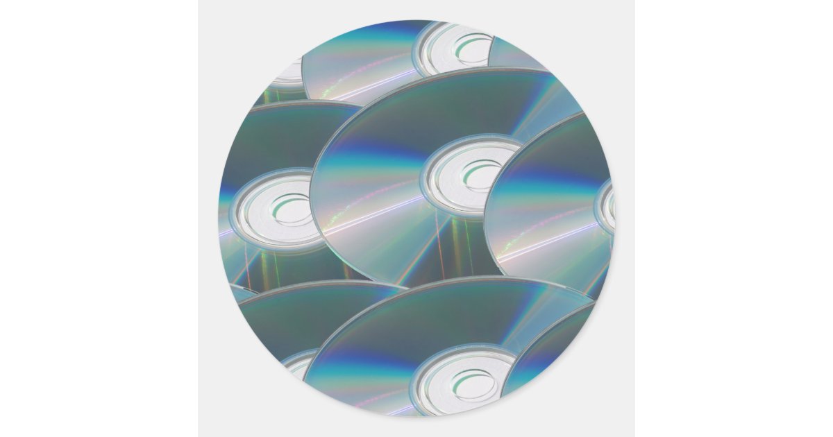 DVD discs Classic Round Sticker | Zazzle