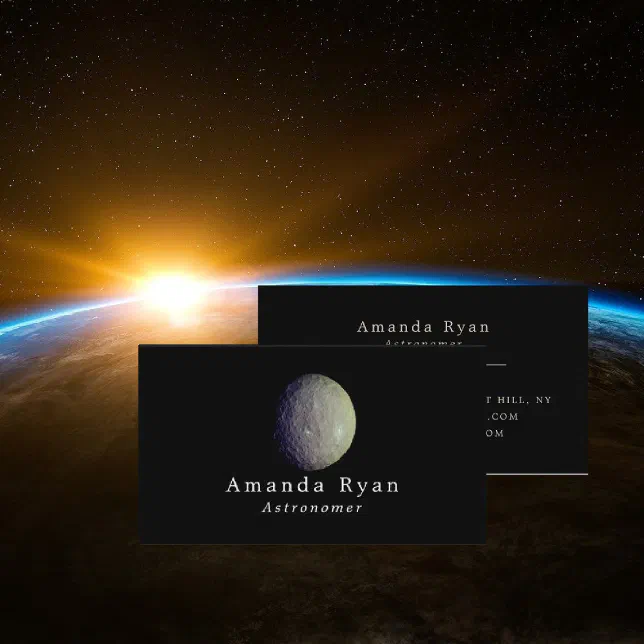 Dwarf Planet Ceres, Astronomy Business Card | Zazzle