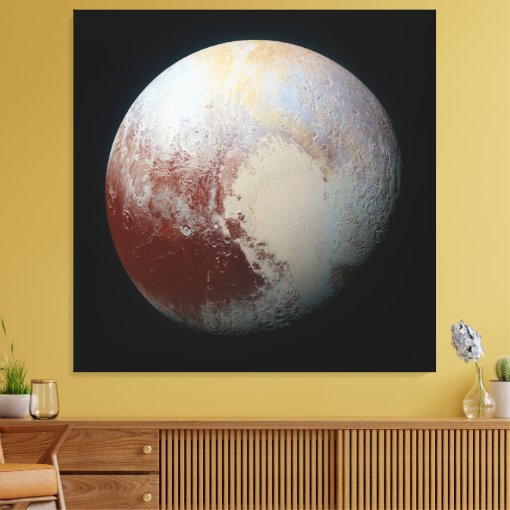 Dwarf Planet Pluto Canvas Print | Zazzle