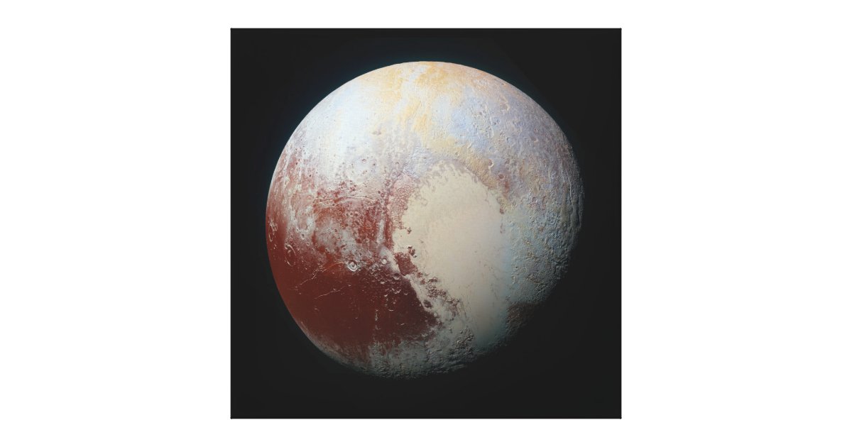 Dwarf Planet Pluto Canvas Print | Zazzle