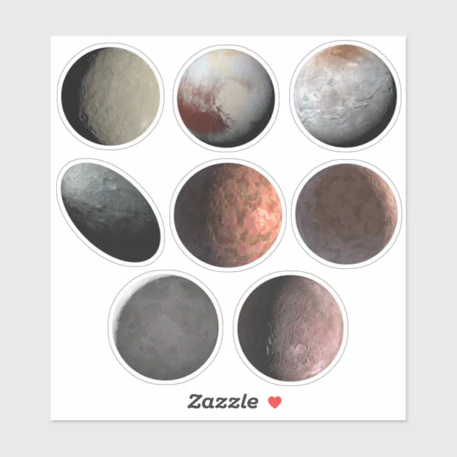 Dwarf Planets Sticker Sheet | Zazzle