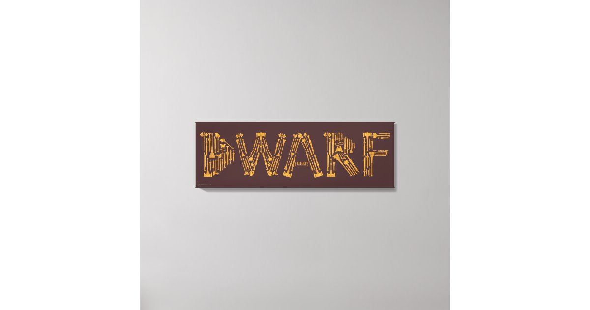 Dwarf Weapons Collage Canvas Print | Zazzle