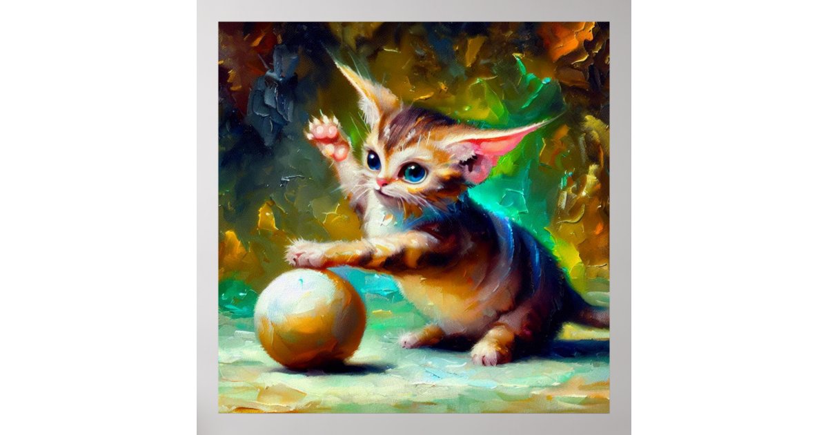 Dwelf Cat Poster | Zazzle
