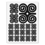 Dwennimmen Strength|Humility White Adinkra Symbol Fabric | Zazzle.com