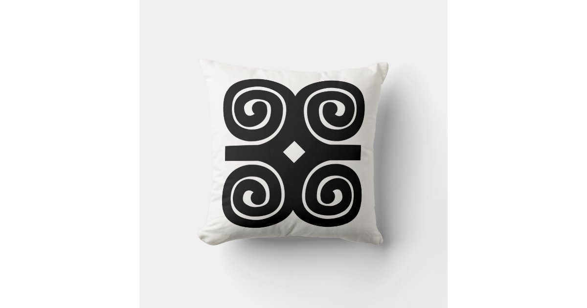 Dwennimmen - Strength and Humility Adinkra Symbol Throw Pillow | Zazzle