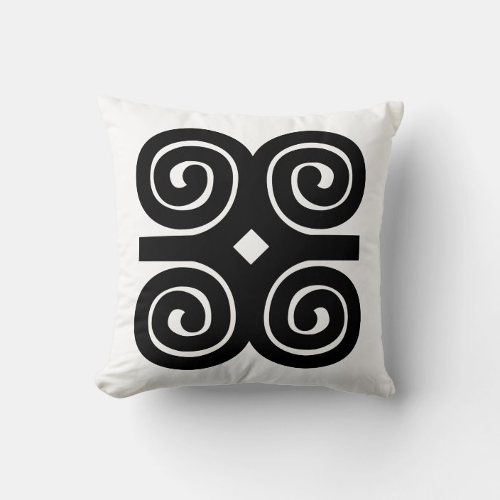 Dwennimmen - Strength and Humility Adinkra Symbol Throw Pillow | Zazzle