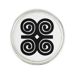 Dwennimmen Strength | Humility Adinkra Symbol Lapel Pin | Zazzle