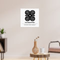 Dwennimmen Strength | Humility Adinkra Symbol Poster | Zazzle