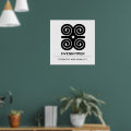 Dwennimmen Strength | Humility Adinkra Symbol Poster | Zazzle