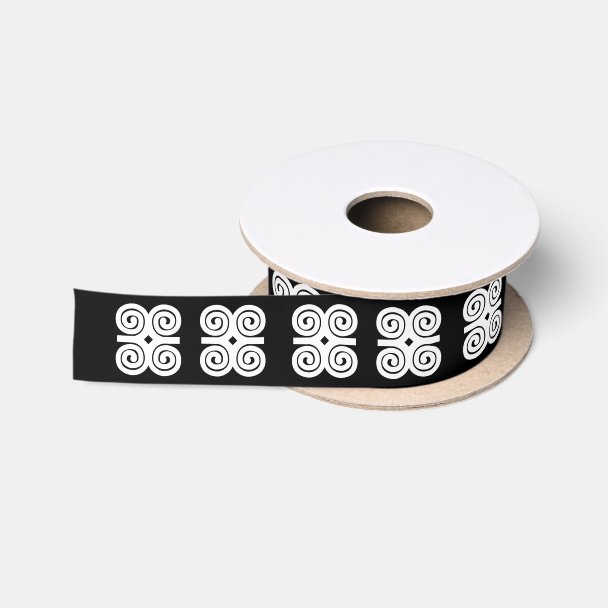 Dwennimmen Strength|Humility White Adinkra Symbol Fabric | Zazzle