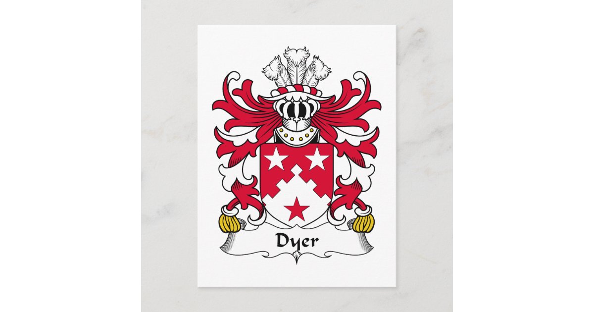 Dyer Family Crest Postcard | Zazzle