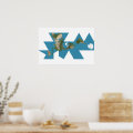 Dymaxion world map or Fuller world map projection Poster | Zazzle