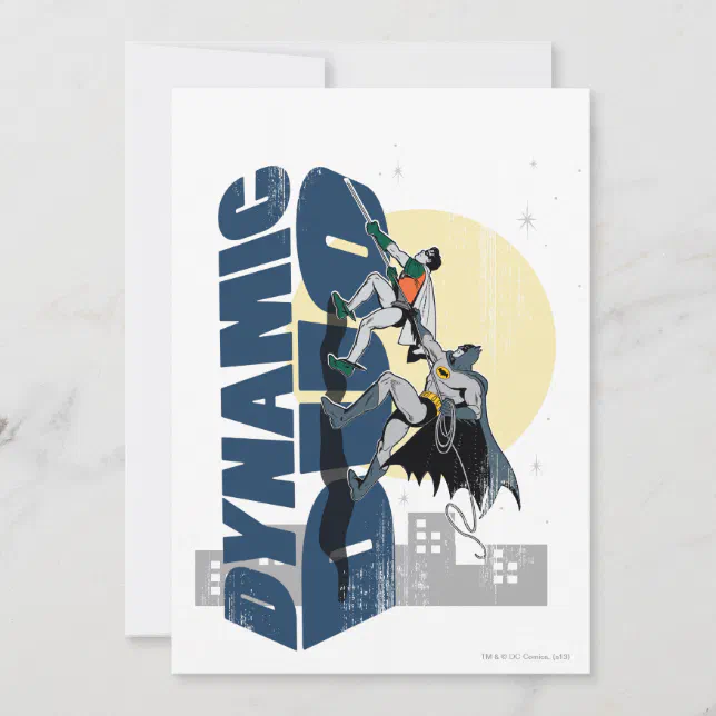 Dynamic Duo Graphic Invitation | Zazzle