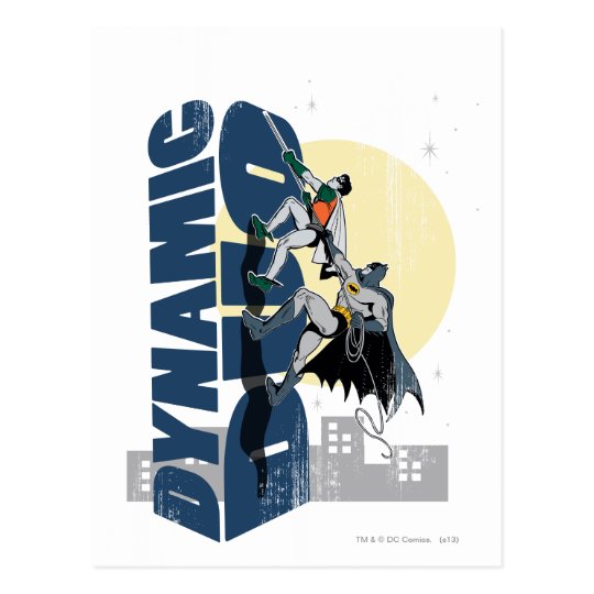 Dynamic Duo Graphic Postcard | Zazzle.com