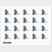 Dynamic Duo Graphic Square Sticker | Zazzle