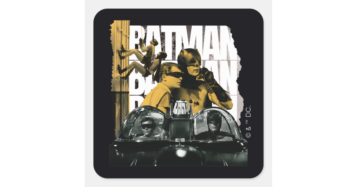 Dynamic Duo Scrapbook Photograph Square Sticker | Zazzle