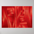 Dynamic Red Muscle Texture Abstract Poster | Zazzle