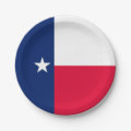 Dynamic Texas State Flag Graphic on a Paper Plates | Zazzle