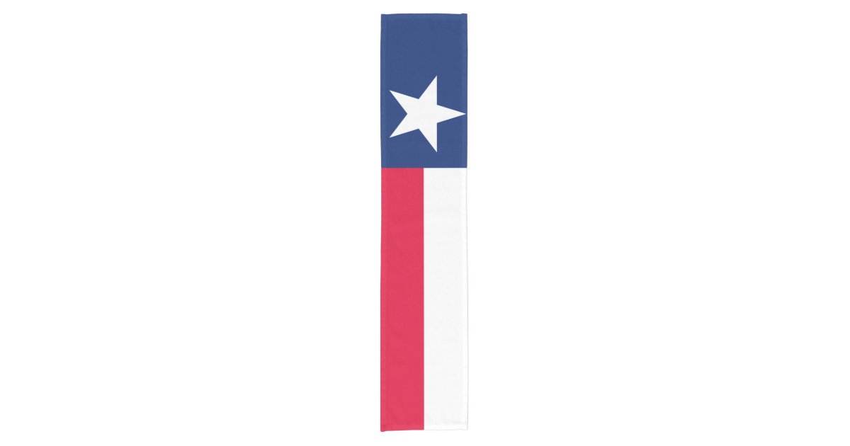 Dynamic Texas State Flag Graphic on a Short Table Runner | Zazzle