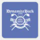 Dynamite Hack Crest design invert Square Sticker | Zazzle