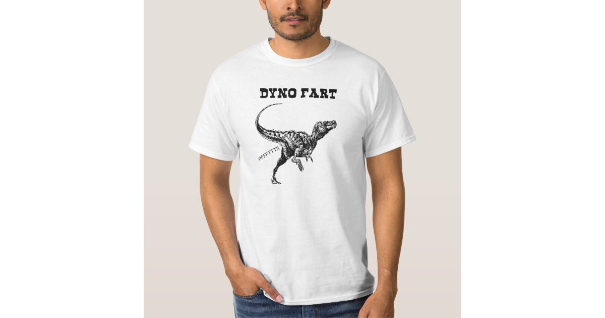 Dyno Fart - Farting Tyrannosaurus Rex Dinosaur T-Shirt | Zazzle