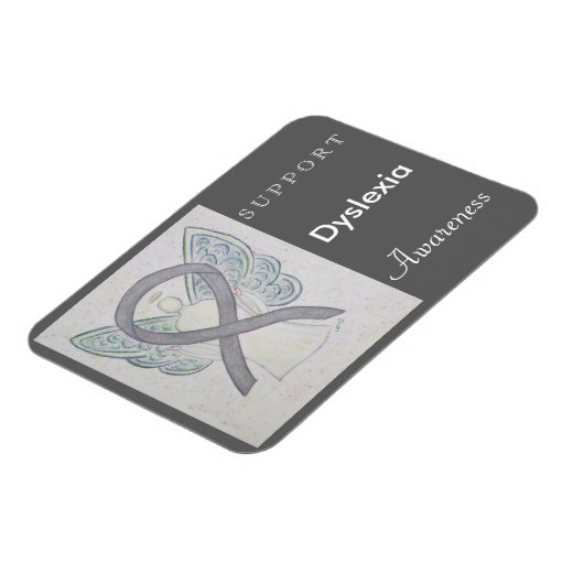 Dyslexia Awareness Ribbon Angel Custom Magnet | Zazzle
