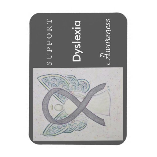 Dyslexia Awareness Ribbon Angel Custom Magnet | Zazzle
