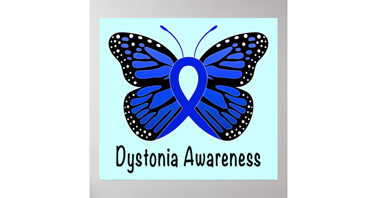 Dystonia Awareness Ribbon of Hope Poster | Zazzle