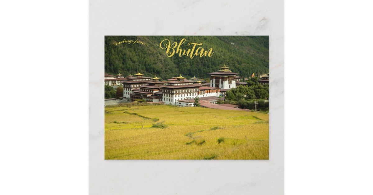 Dzong Monastery in Bhutan Postcard | Zazzle