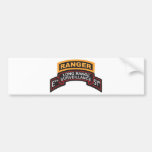 F Co 51st Infantry LRS Scroll, Ranger Tab Bumper Sticker | Zazzle