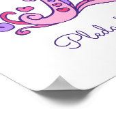 E monogram art Eliza girls name meaning poster | Zazzle