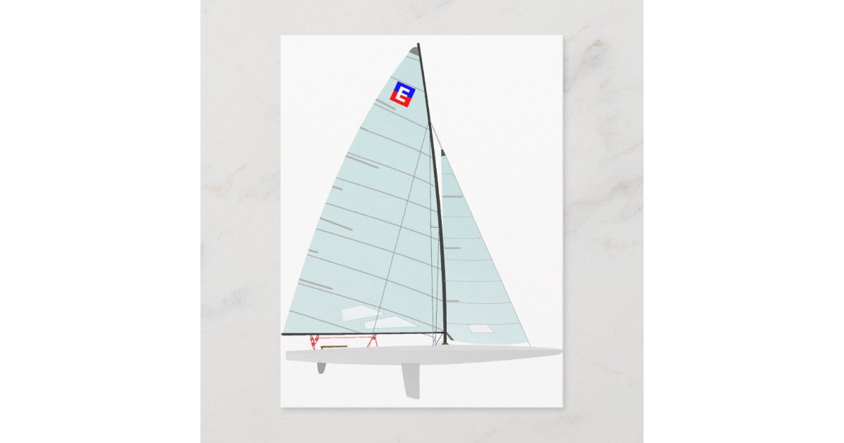 E-scow Racing Sailboat onedesign Class Postcard | Zazzle