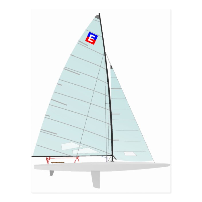 E-scow Racing Sailboat onedesign Class Postcard | Zazzle.com