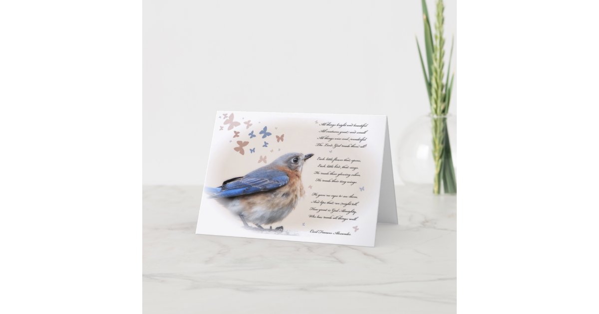 Each little bird that sings card | Zazzle