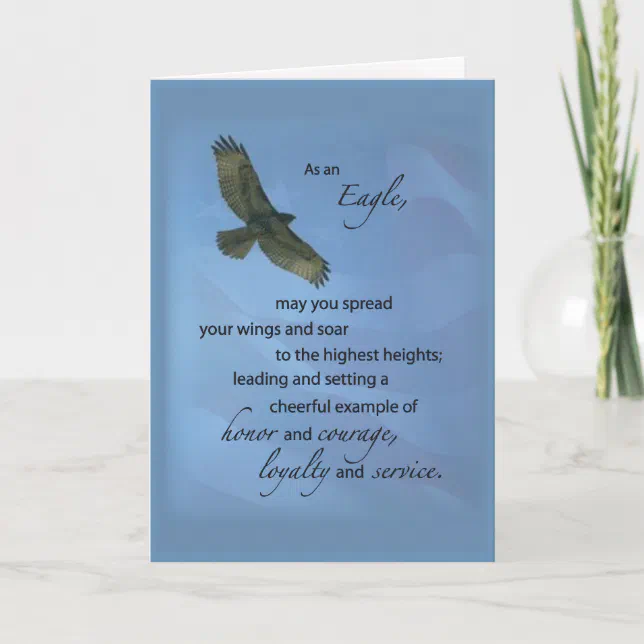 Eagle Award Soar Card | Zazzle