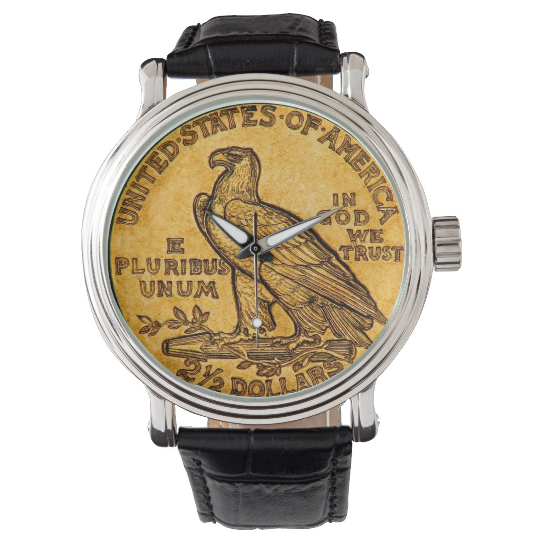 Eagle Coin Wrist Watch | Zazzle