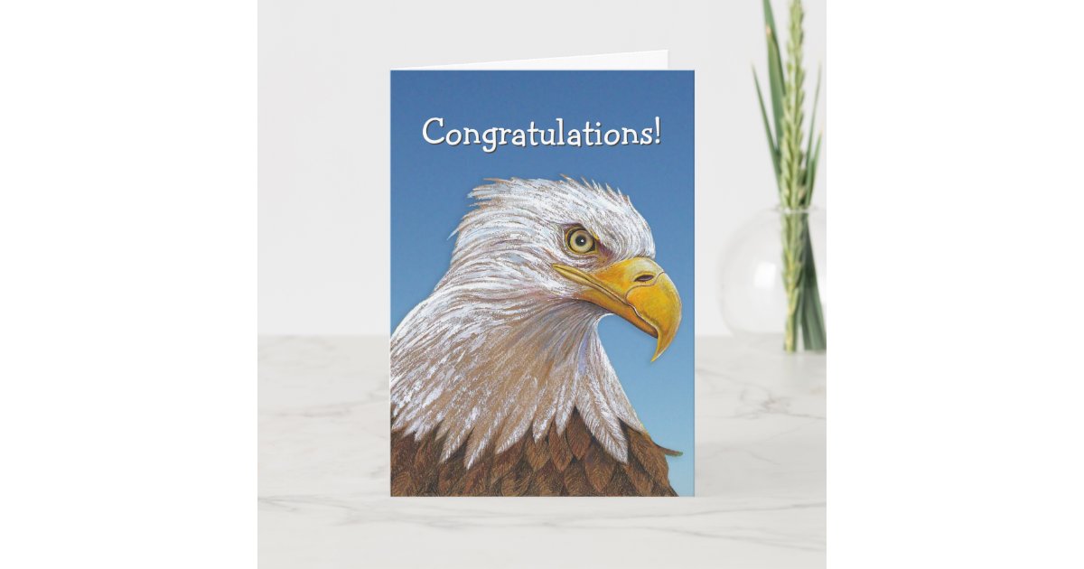 Eagle Congratulations Card | Zazzle