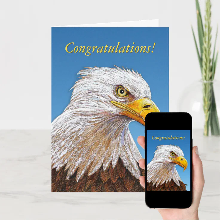 Eagle Congratulations Card | Zazzle