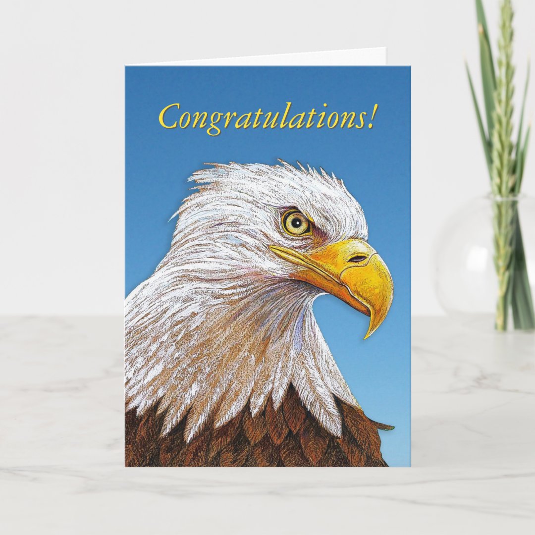 Eagle Congratulations Card | Zazzle