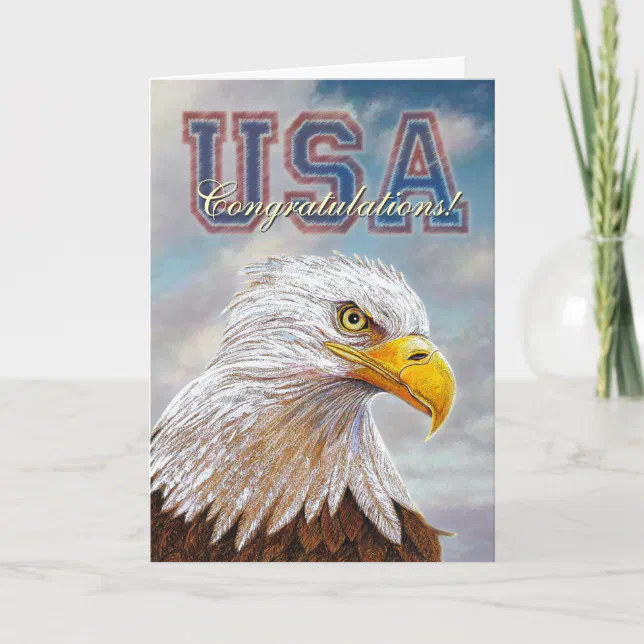 Eagle Congratulations Card | Zazzle