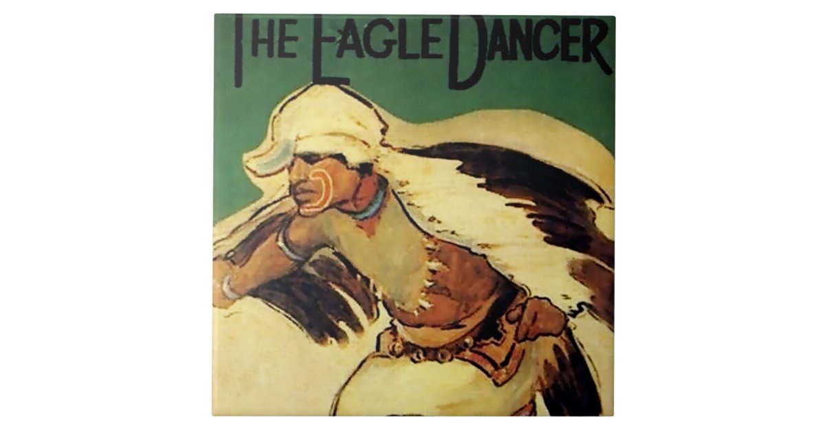 “Eagle Dancer” Western Art by Gerald Cassidy Ceramic Tile | Zazzle