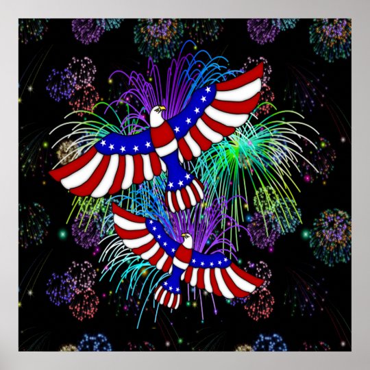 Eagle Fireworks Poster | Zazzle.com