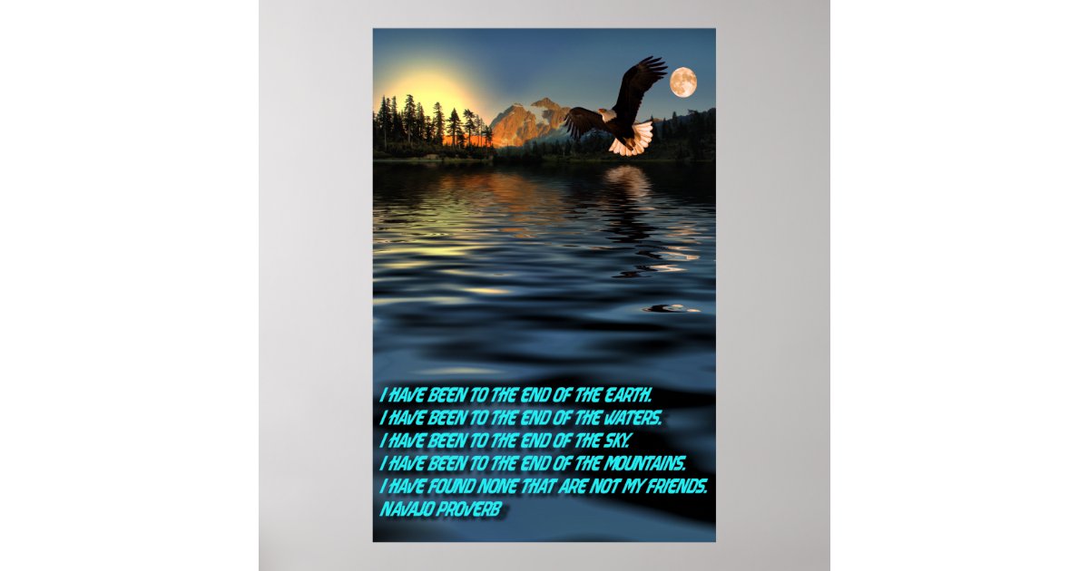 Eagle-Flight-29-Navajo-Proverb Poster | Zazzle