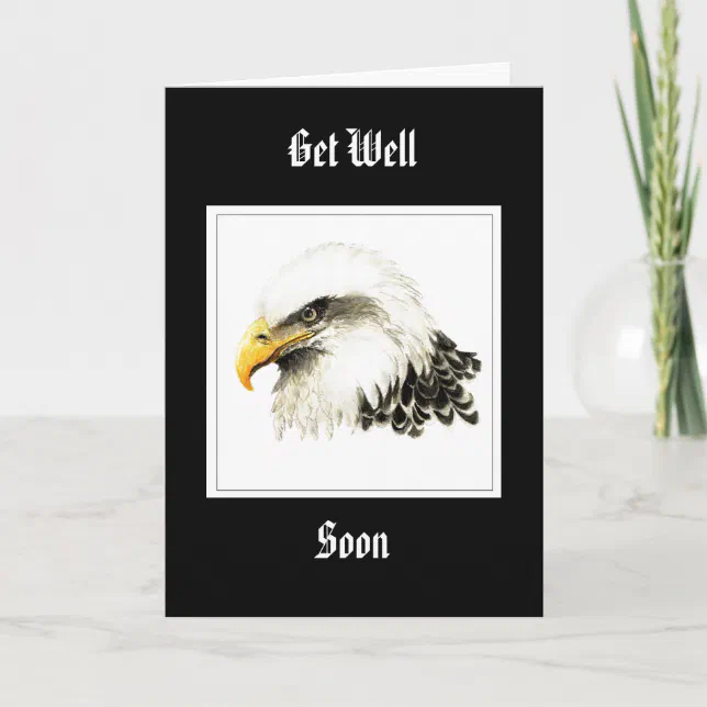 Eagle - Get Well Soon, Funny Military Card | Zazzle
