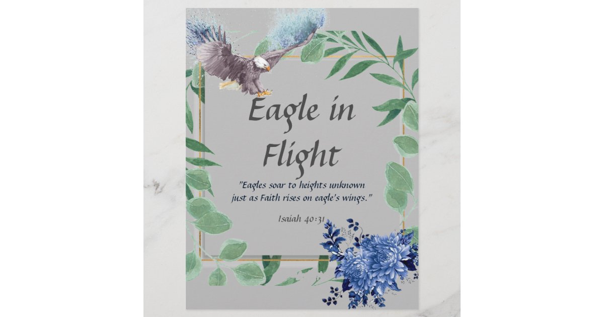 Eagle In Flight Poem Personalized Paper Stationary | Zazzle