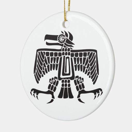 Eagle, Mexican hieroglyph(Maya) Ceramic Ornament | Zazzle