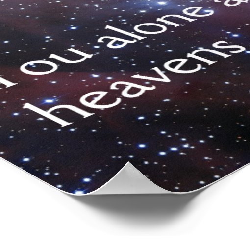 Eagle Nebula Space Photo Bible Verse Poster | Zazzle