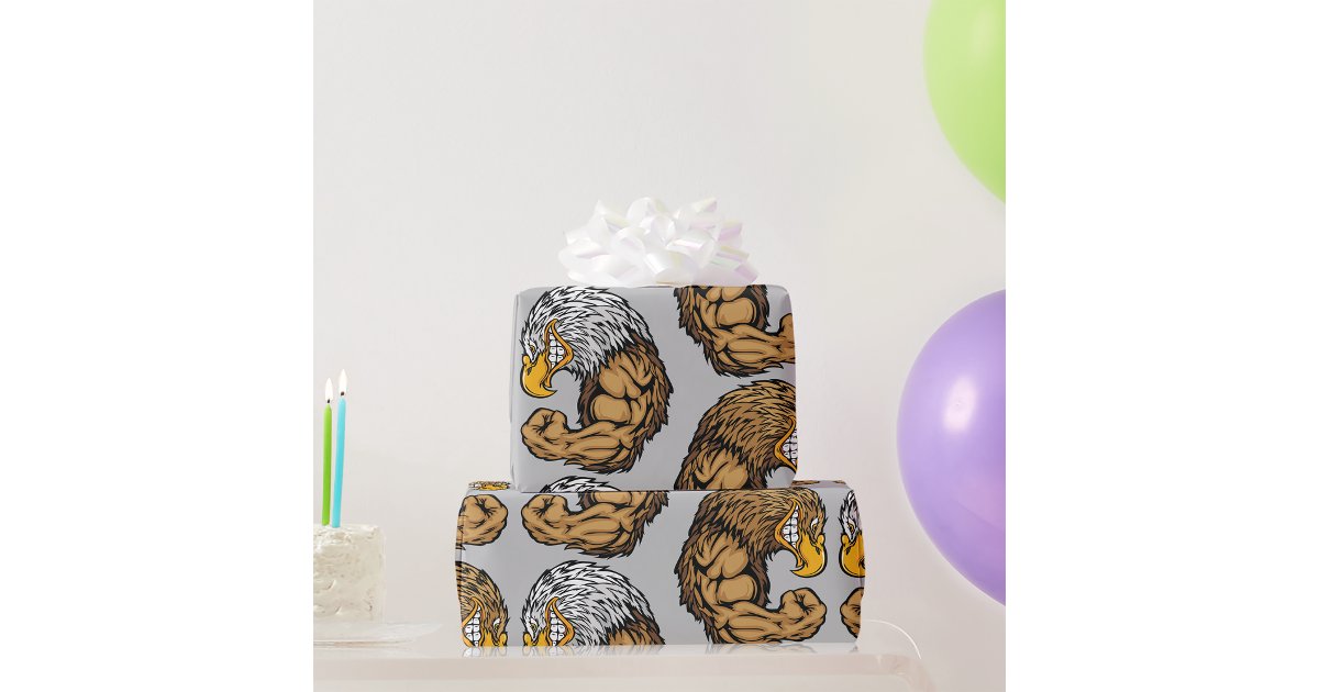Eagles With Muscles Wrapping Paper | Zazzle