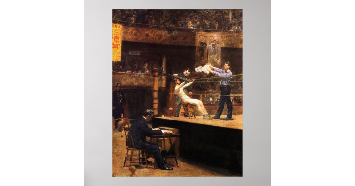 Eakins - Between Rounds 1899 Poster | Zazzle